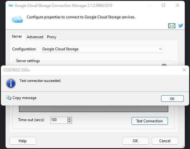 Google Cloud Storage Connection | COZYROC